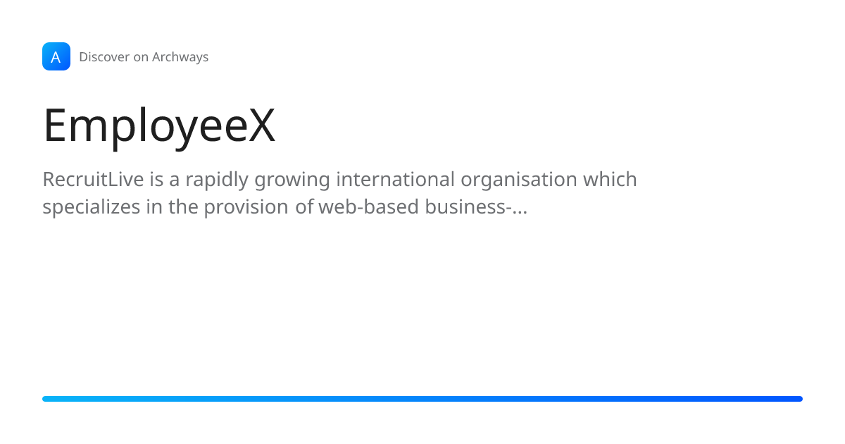 EmployeeX - Software Details & Reviews | Archways